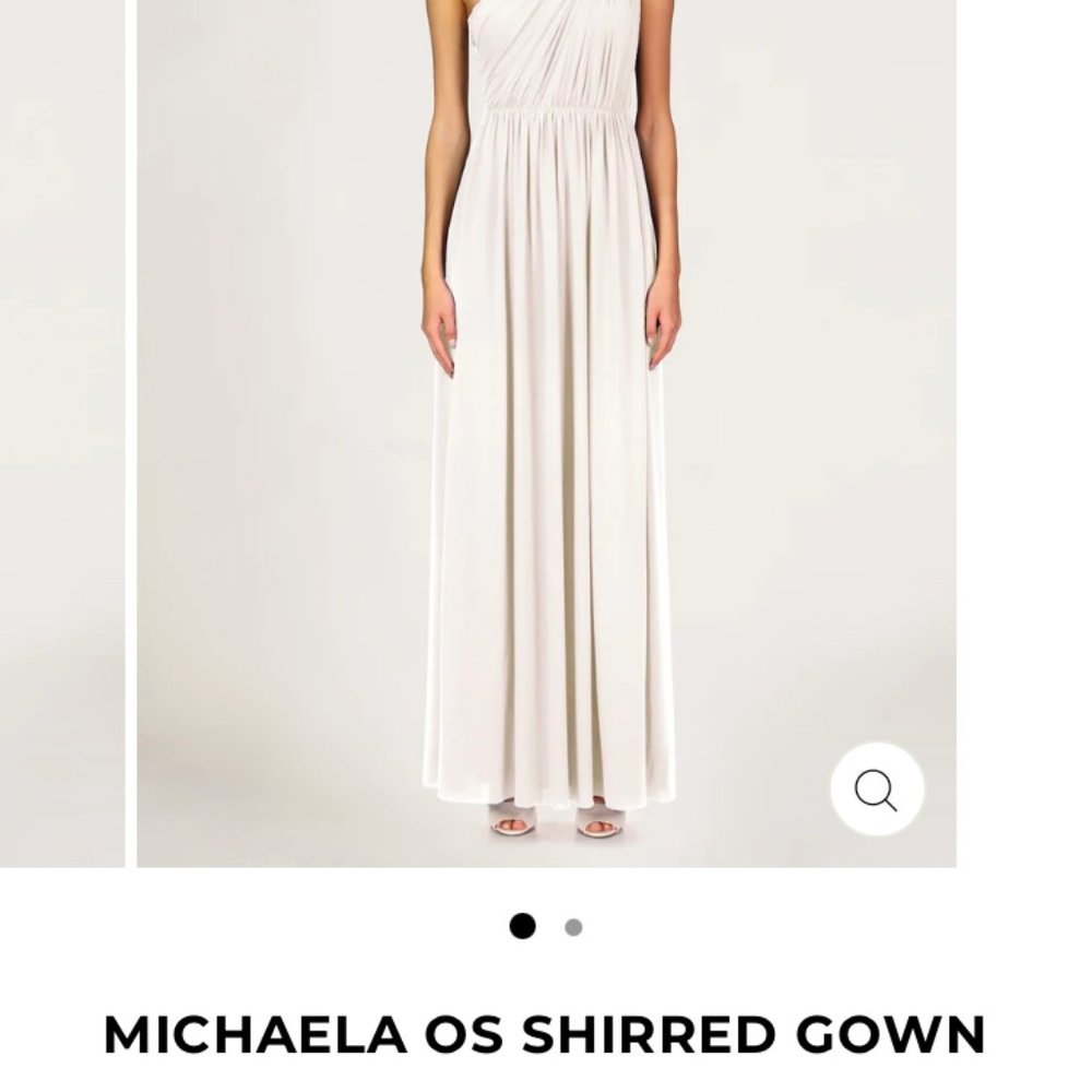 Halston Michaela Os Shirred Gown - Gem